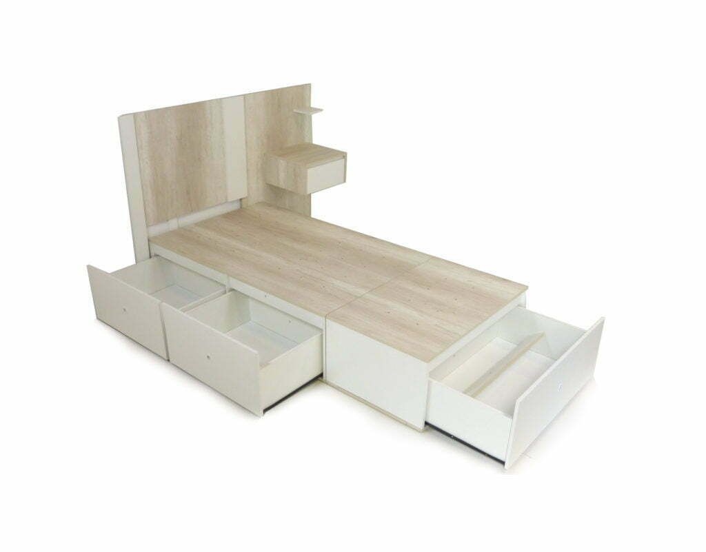 BASE DE COLCHON CON CAJONES 1 PLAZA - La Muebleria Rosario